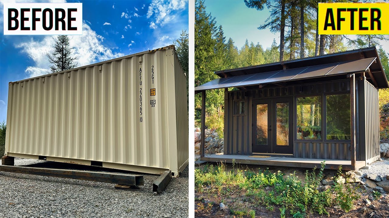 From Container to Home | Off-Grid Shipping Container House Built by Couple - Tiny My Home